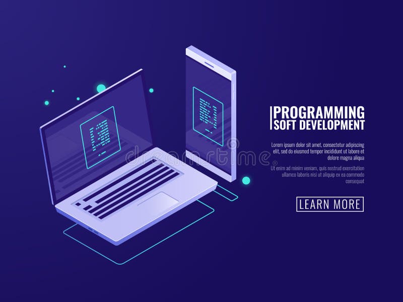 Programming And Development Of Computer Programs Mobile Application Laptop And Mobile Phone