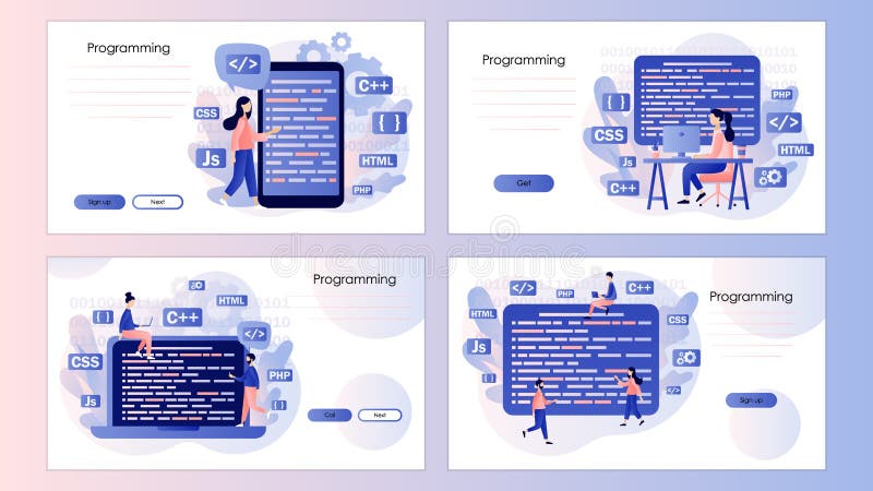 Programming And Engineering Development Programmer Or Developer Create Code Programming