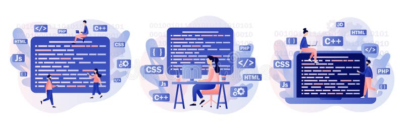 Programming And Engineering Development Programmer Or Developer Create Code Programming