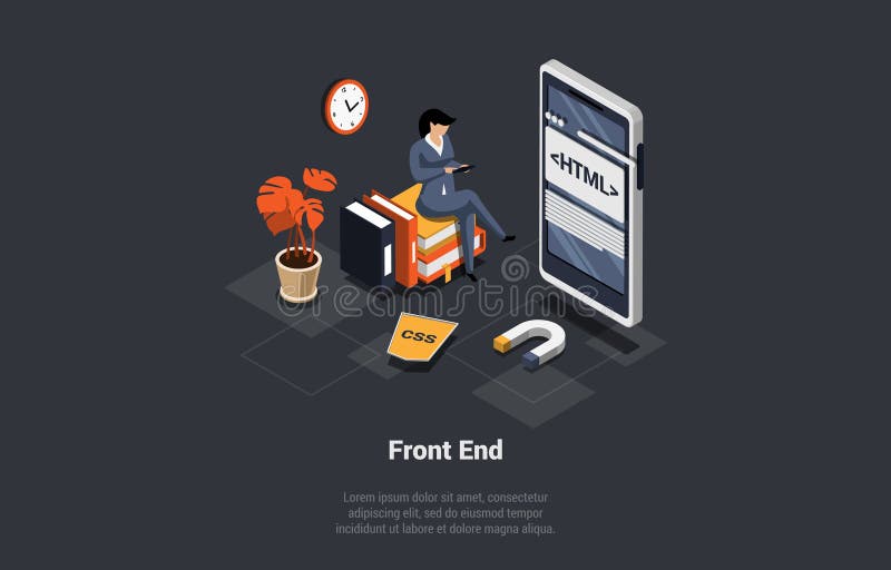 Programming And Engineering Development Woman Programmer Developer Create Code Programming