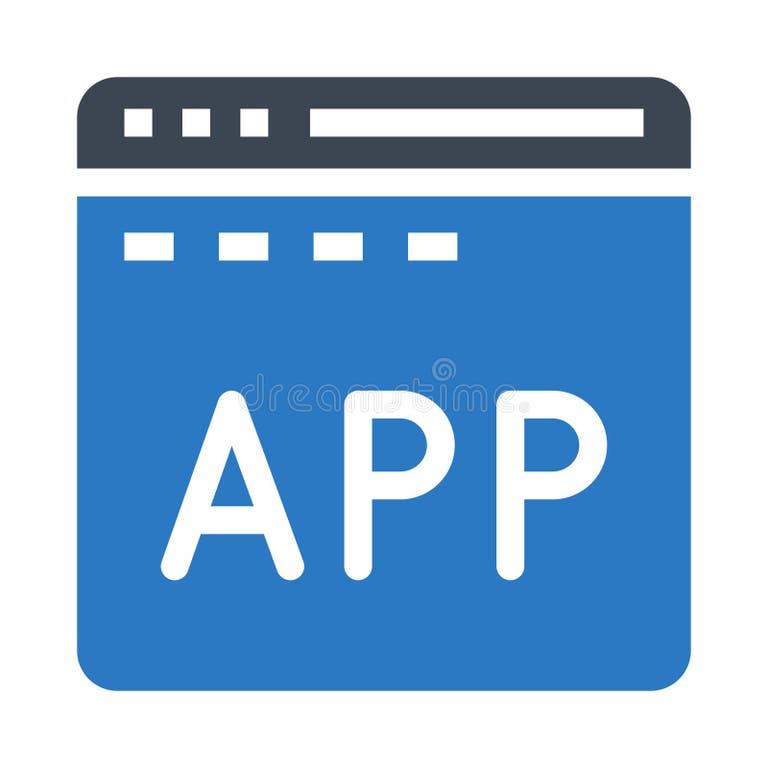 Programming File Glyphs Double Color Icon Stock Illustration ...