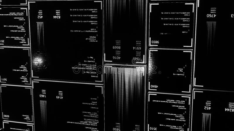 QR Code Abstract Technology Background, Seamless Loop. Animation Stock Footage - Video of ...