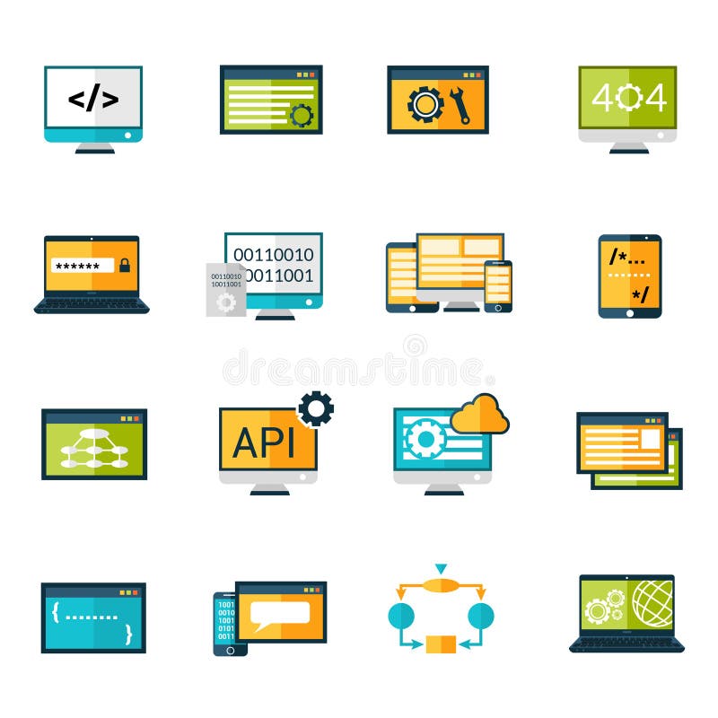 Programming Icons Stock Illustrations 21071 Programming Icons Stock Illustrations Vectors