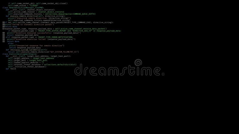 Programming Language Code Written Simulating Typing on the Computer Keyboard Ver Stock Footage ...