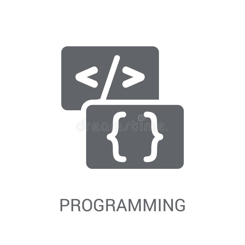 Programming Language Icon. Trendy Programming Language Logo Concept on ...