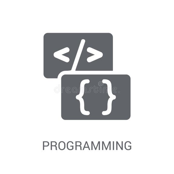Programming Language Icon. Trendy Programming Language Logo Concept on ...