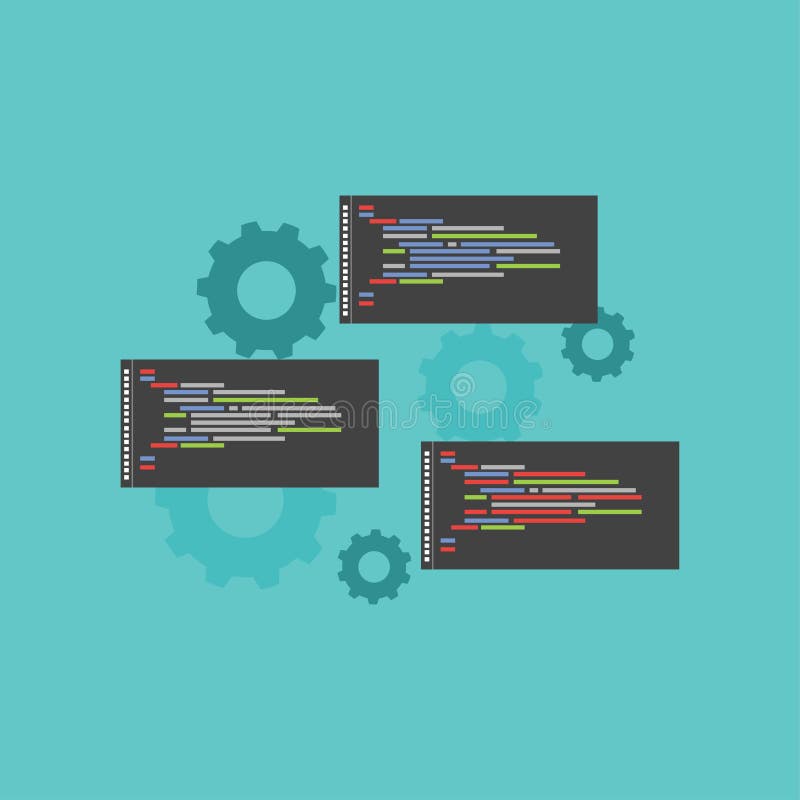 Algorithm Programming Concept Stock Vector Illustration Of Framework 5803