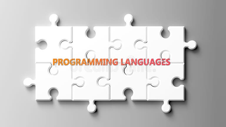 Programming Languages Complex Like a Puzzle - Pictured As Word ...