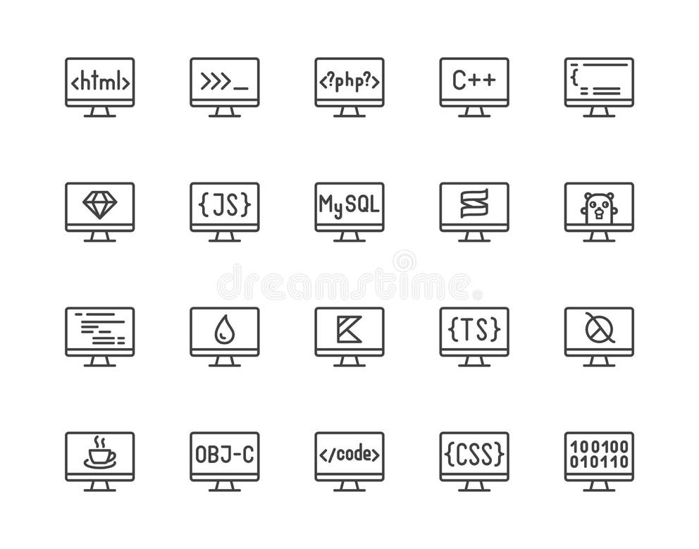 Desktop Outline Stock Illustrations – 48,778 Desktop Outline Stock ...