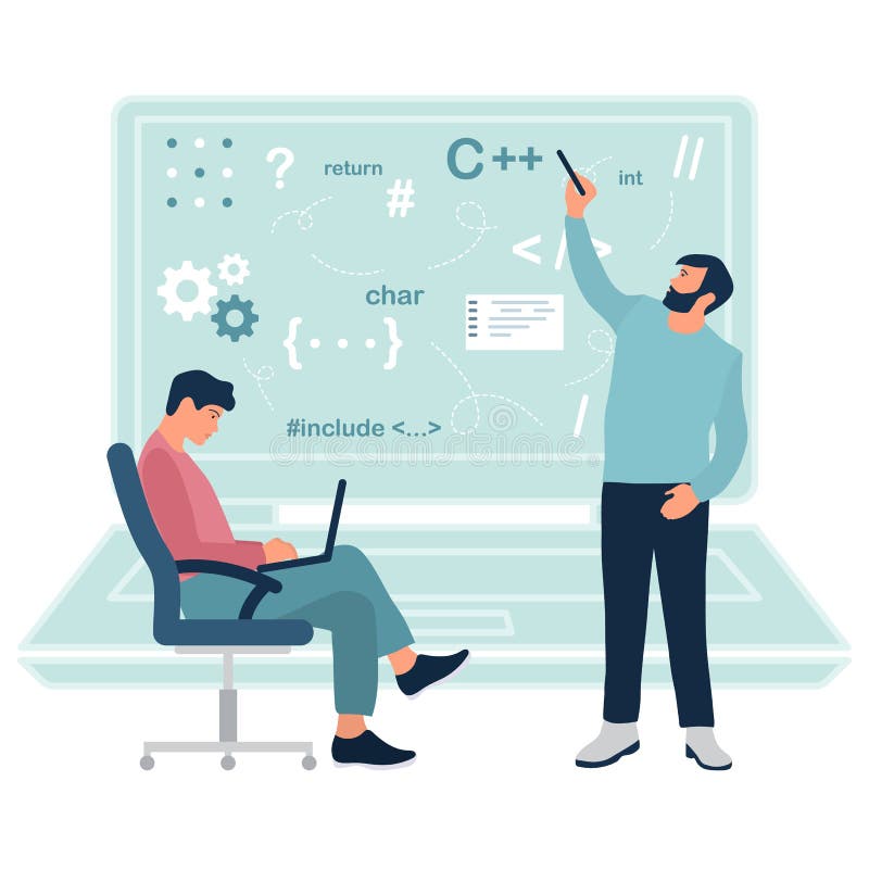 Programming Languages Learning Software Coding It Stock Vector