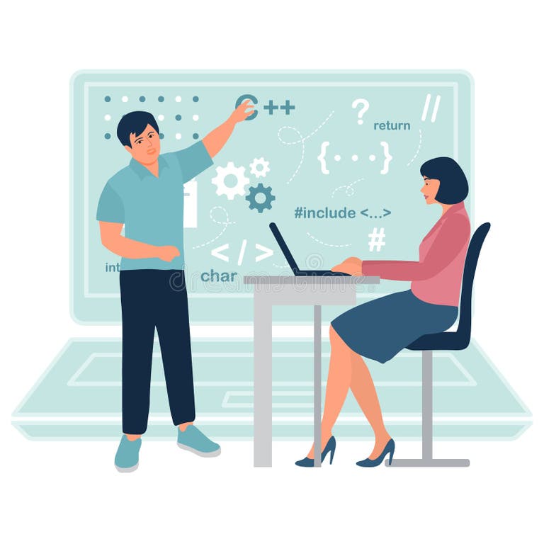 Programming Languages Learning Software Coding it Stock Vector ...