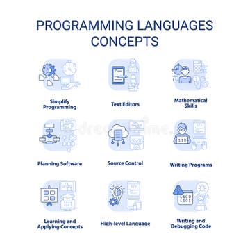 Programming Languages Pack Stock Illustrations – 143 Programming Languages Pack Stock ...