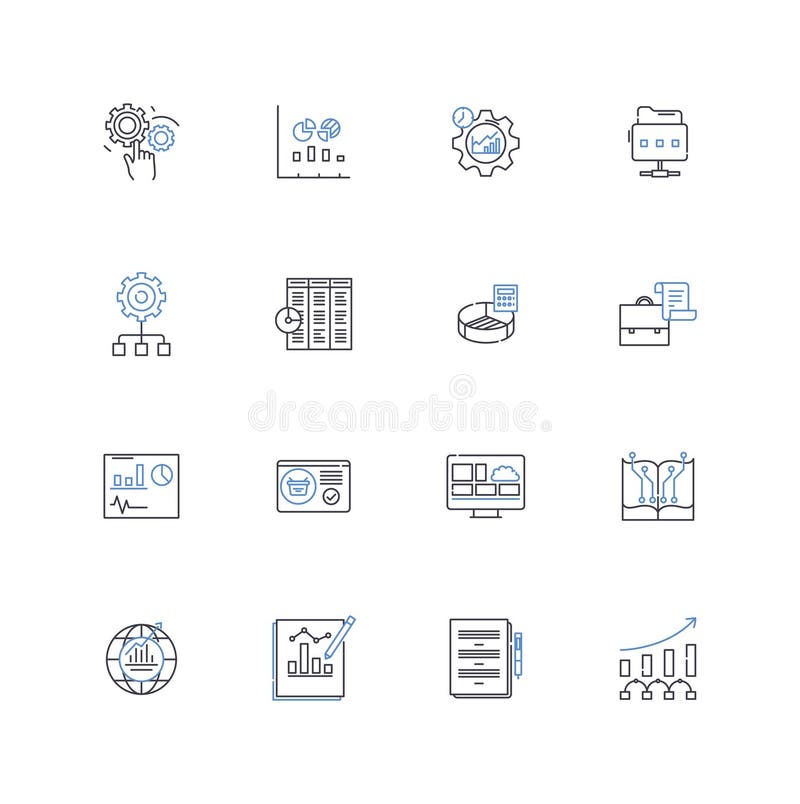 Programming Line Icons Collection Algorithm Bug Code Compiler Cryptography Debugging