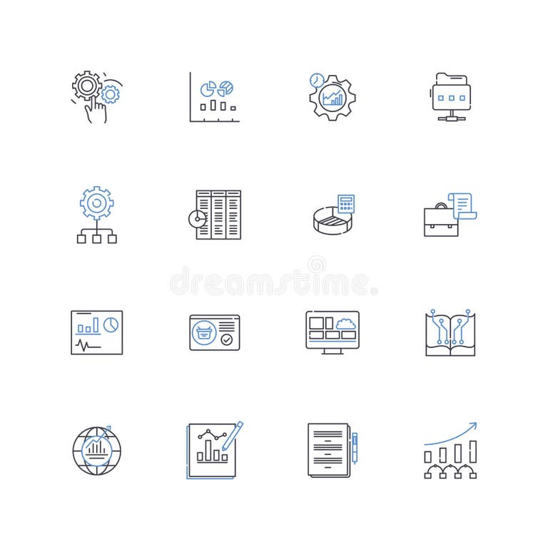 Programming Line Icons Collection. Algorithm, Bug, Code, Compiler, Cryptography, Debugging ...