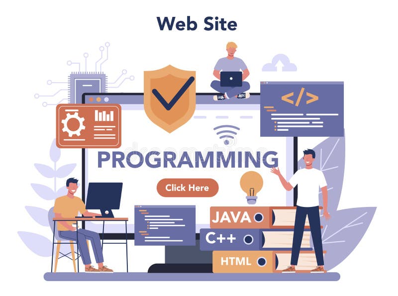 Programming Online Service or Platform. Coding, Testing and Writing ...