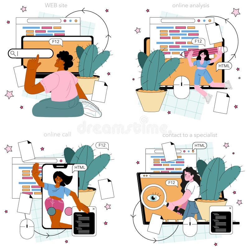 Programming Online Service Or Platform Set Idea Of Coding Testing 1469