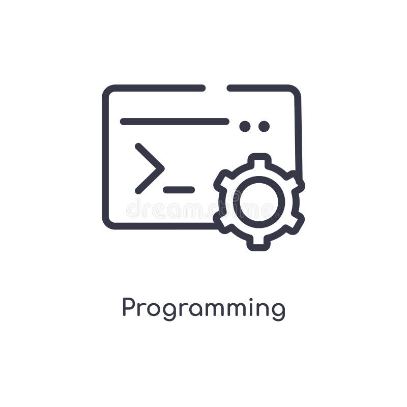 Coding Icon Vector From Programming And Coding Collection Thin Line Coding Outline Icon Vector