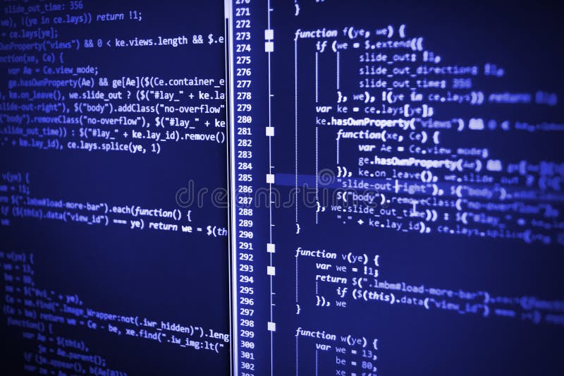 Programming Preventing Hacks in Internet Security. Stock Image - Image of blue, development ...