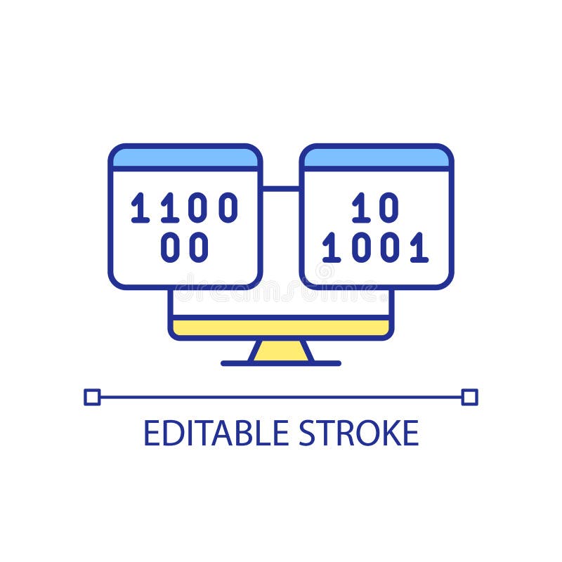 Data Engineering Filled Colorful Logo Stock Illustration - Illustration ...