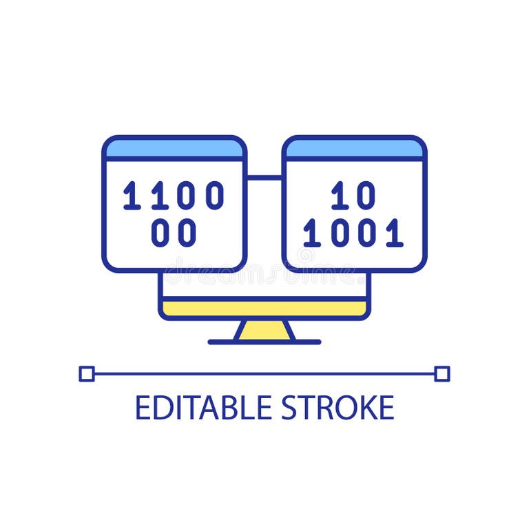 Programming RGB color icon stock vector. Illustration of programming ...