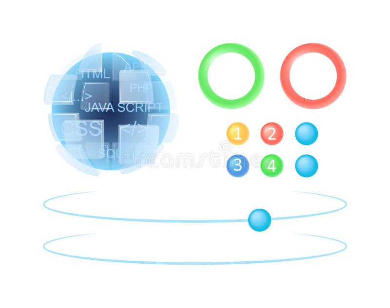 Programming Science Infographic Chart Design Element Set Stock Vector ...