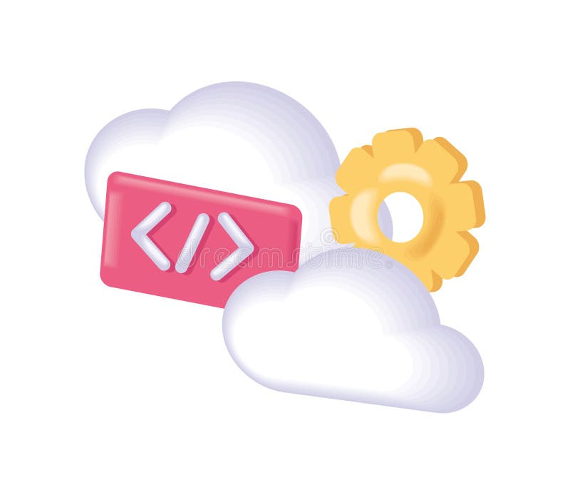 Programming Software Development and Cloud Storage Stock Vector ... Programming Software Development and Cloud Storage Stock Vector ...
