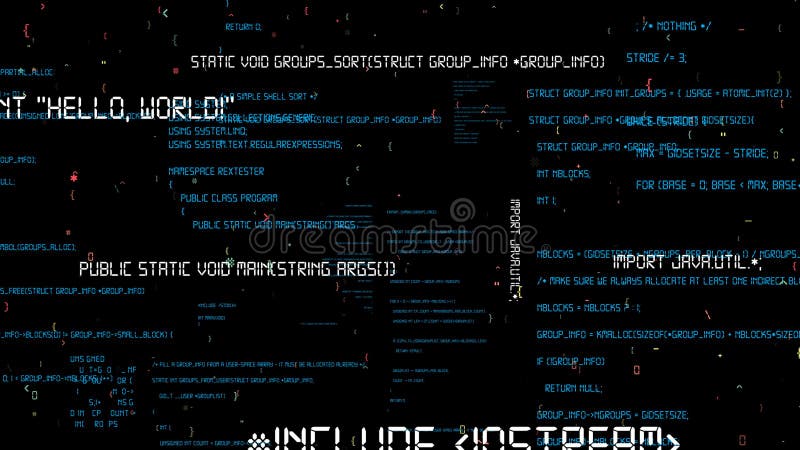Programming Source Code Abstract Background Stock Footage - Video of business, digital: 209551888