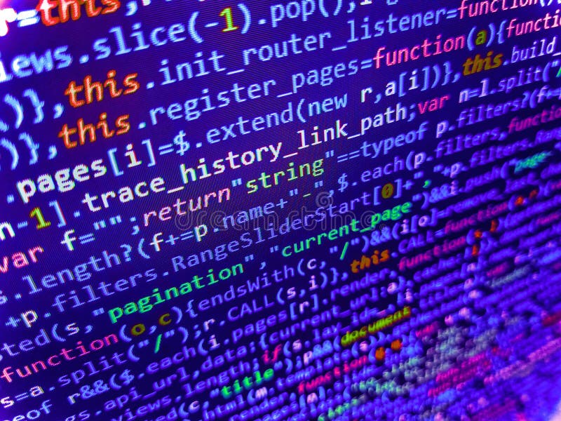 Programming Source Code Abstract Screen Of Software Developer Abstract Source Code Background