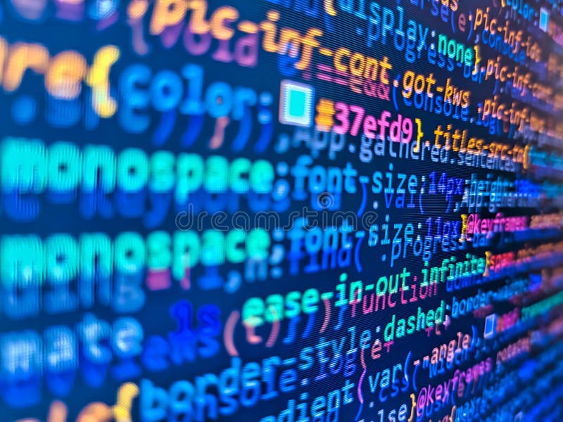 Programming Source Code Abstract Screen Of Software Developer Software Source Code Software