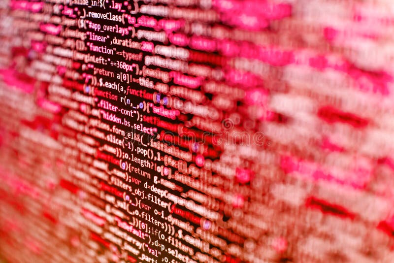 Programming Source Code Abstract Screen Of Software Developer Data Encryption Security Code On