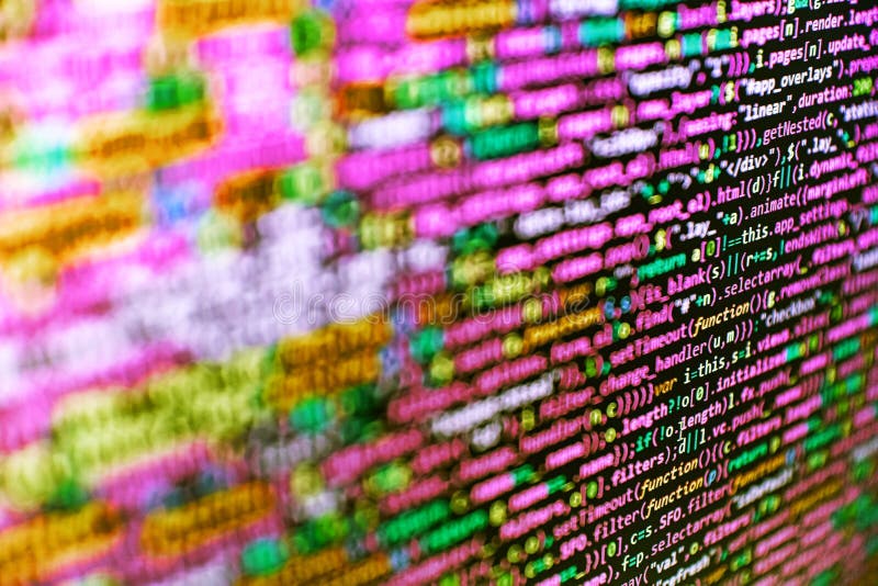 Programming Source Code Abstract Screen Of Software Developer Data Encryption Security Code On