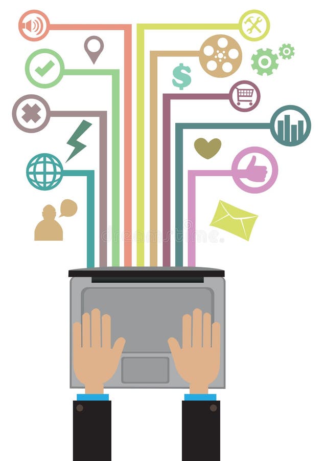 Programming and Technology Network Concept Vector Illustration Stock ...