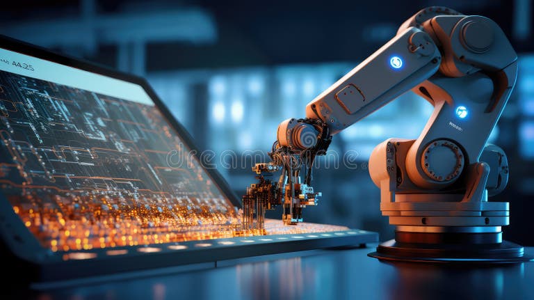 Programming Technology Numbers Stock Illustration - Illustration of ...