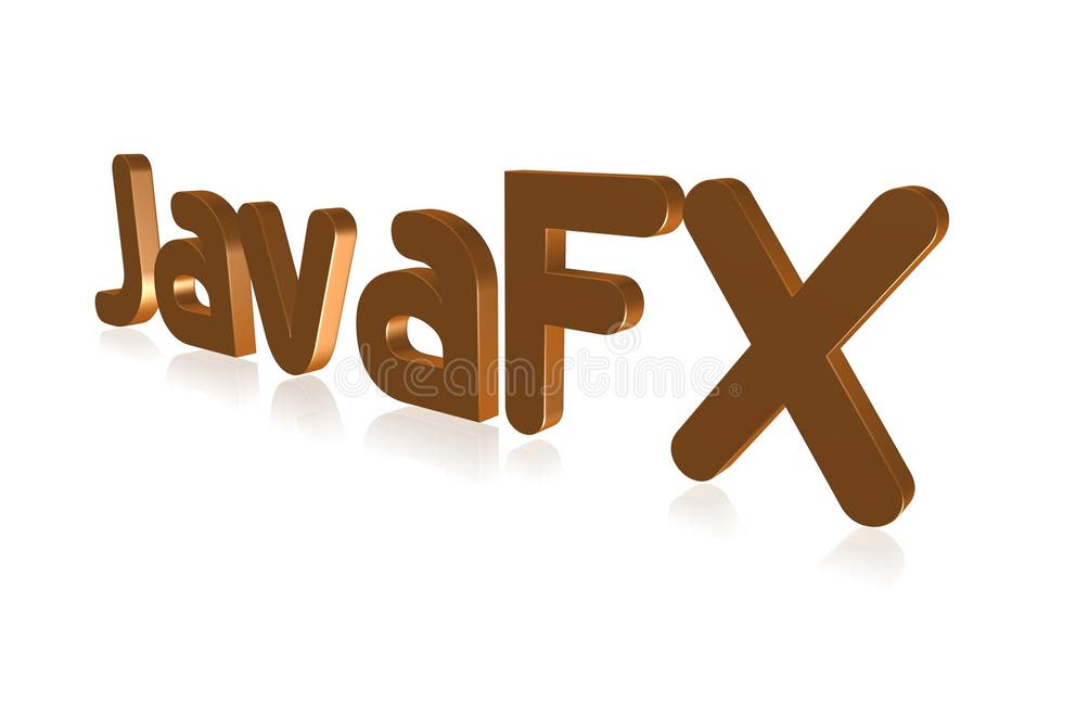 Programming Term - JavaFX - Java with RIA - 3D Image Stock Illustration - Illustration of ...