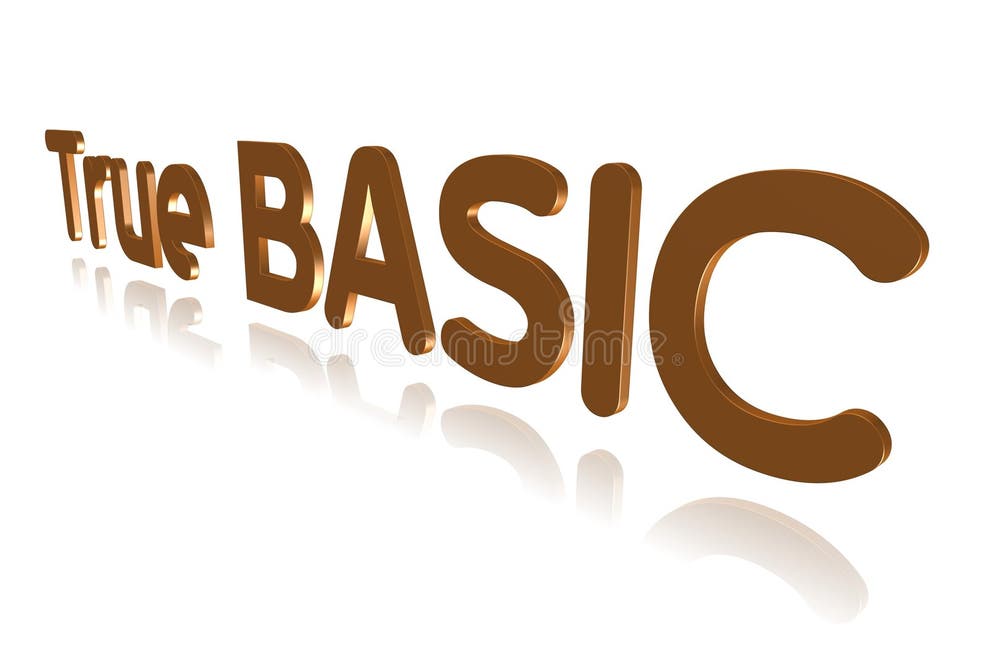 Programming Term - True BASIC - Programming Language Stock Illustration ...