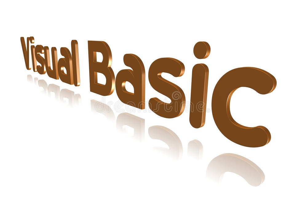 Programming Term - Visual Basic - Programming Language - 3D Image Stock ...