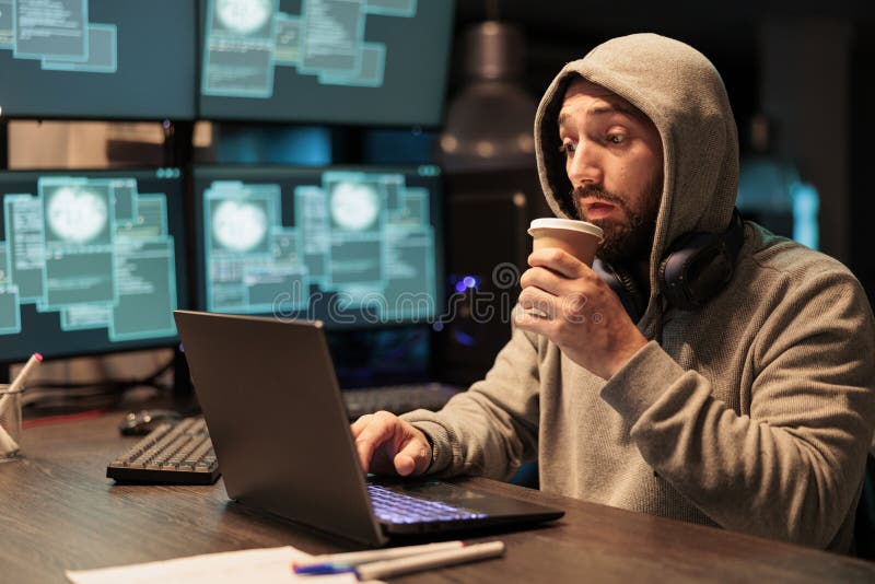 It Programming Thief Hacking Computer System Stock Photo - Image of coding, program: 267617014