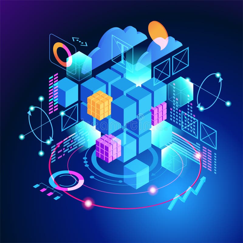 Programming web banner stock vector. Illustration of network - 164823124