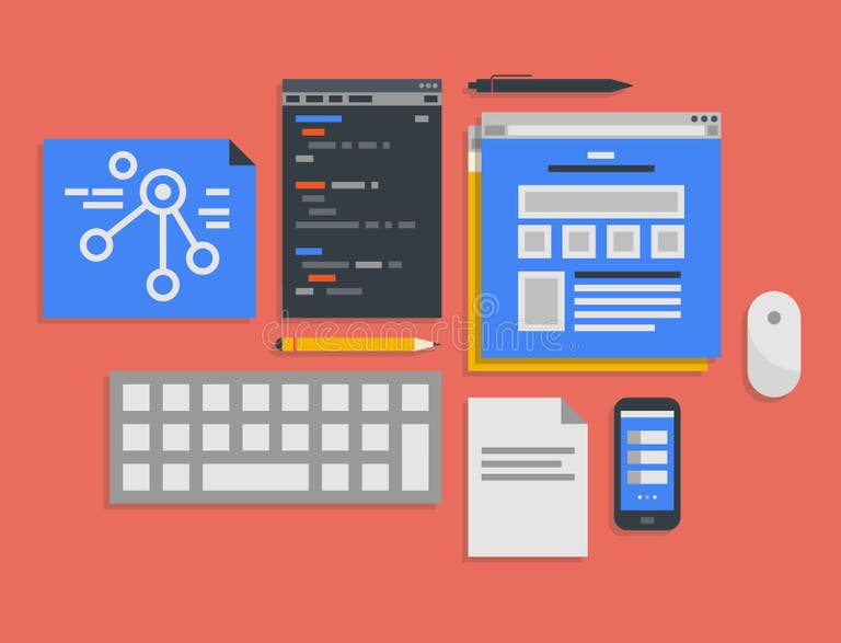 Web Development Process Stock Illustrations – 98,866 Web Development ...