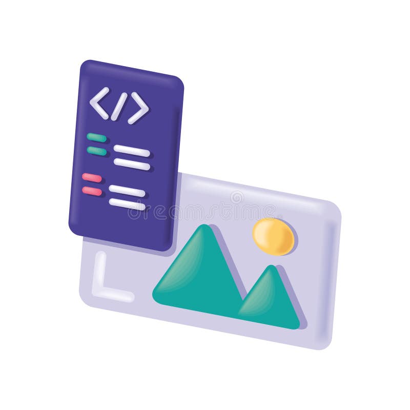 Programming Web Languages Technology Process Stock Vector ...