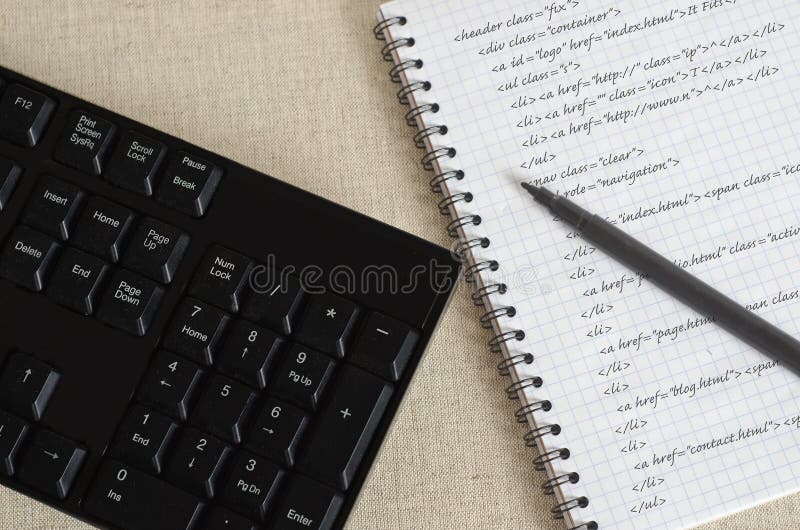 Programming Web Pages with Html Language Stock Image - Image of debug ... Programming Web Pages with Html Language Stock Image - Image of debug ...