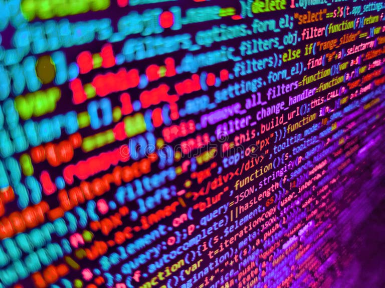 Programming, Webdesign HTML Printed Code. Developer Working on Program Codes. HTML5 Concept ...