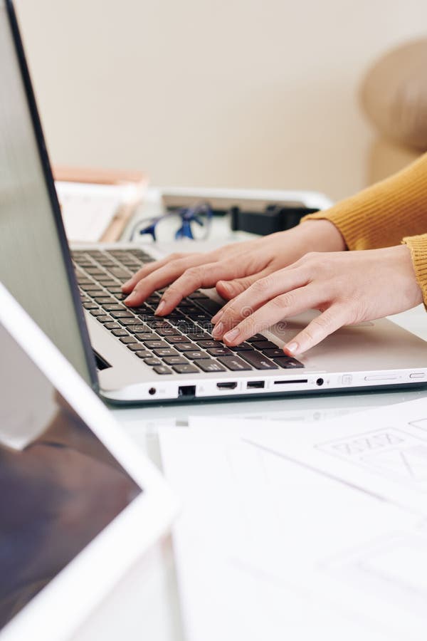 Programming Woman Stock Image Image Of Modern Communication 173558959