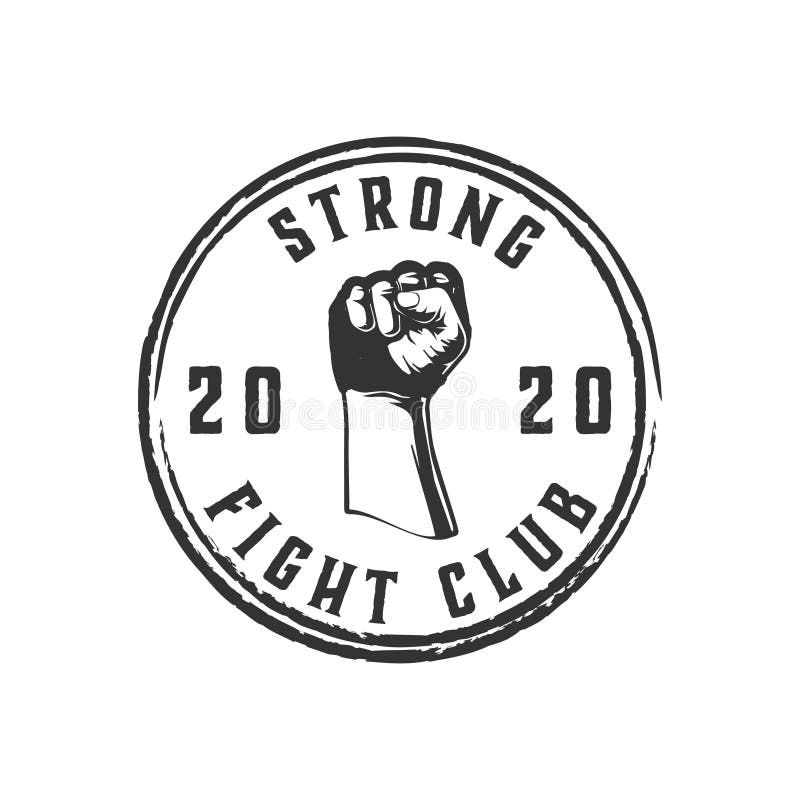 Hand Clenched, Vector Design Logo for the Fighting Club Stock Vector ...