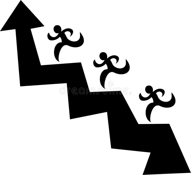 Progreso stock de ilustración. Ilustración de corriendo - 4532256