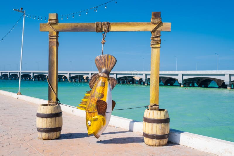 Progreso, a Popular Summer Destination Near Merida in Mexico Stock ...