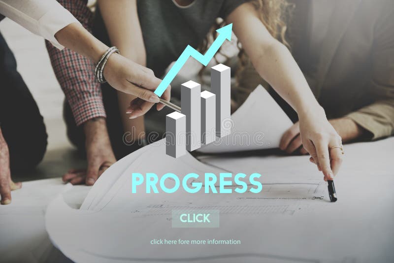 Progress Advance Growth Improvement Better Concept Stock Image - Image ...