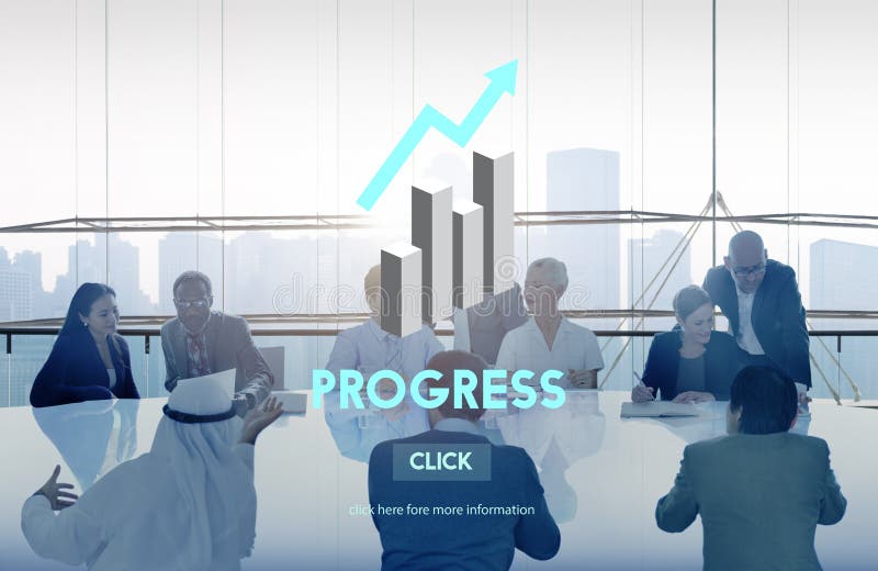 Progress Advance Growth Improvement Better Concept Stock Image - Image ...