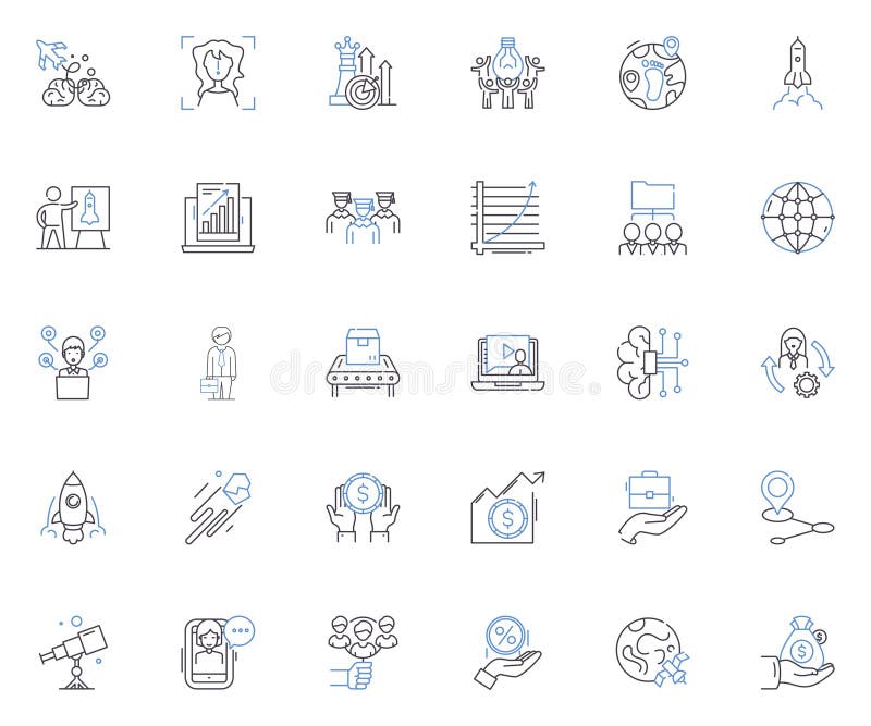 Progress Advancement Line Icons Collection. Improvement, Development ... Progress Advancement Line Icons Collection. Improvement, Development ...