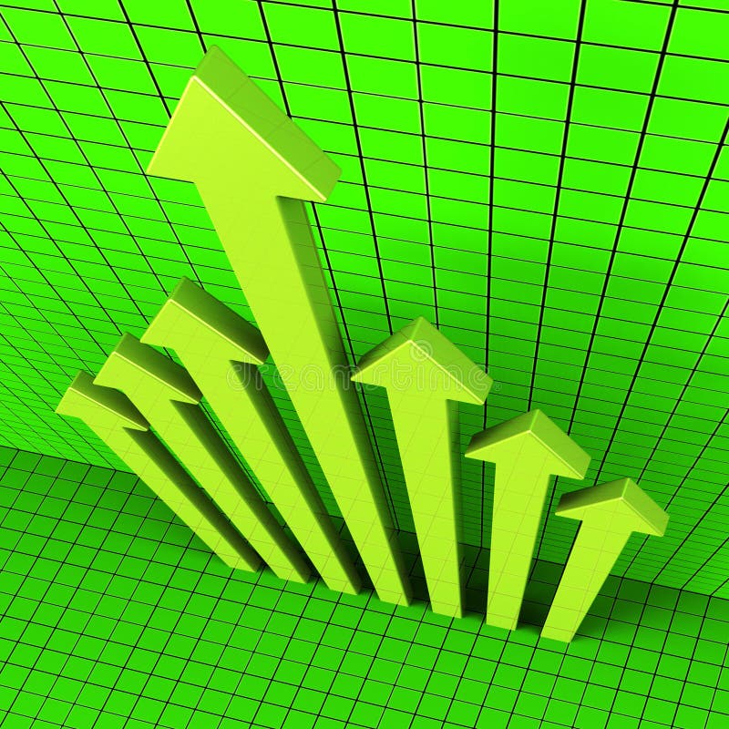 Progress Arrows Indicates Financial Report and Analysis Stock ...